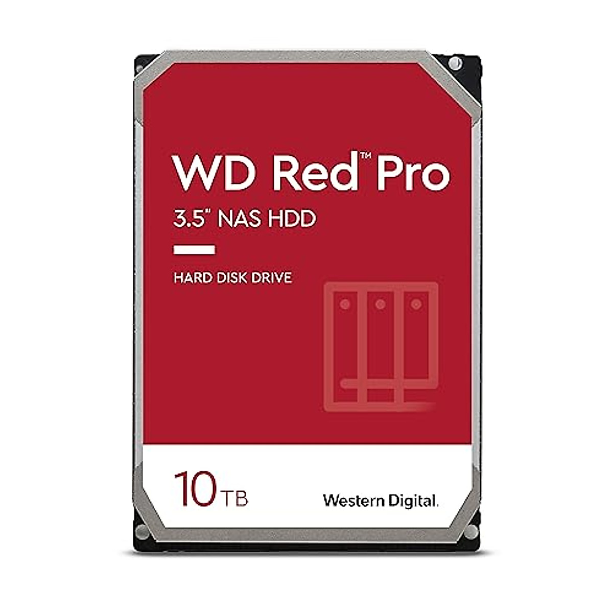 Western Digital 10TB WD Red Pro NAS Internal Hard Drive HDD - 7200 RPM, SATA 6 Gb/s, CMR, 256 MB Cache, 3.5" - WD102KFBX