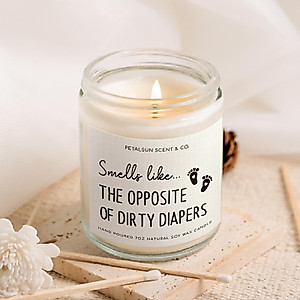 PETALSUN New Mom Gifts, Mom to Be Gift, Gifts for New Mom- Handmade Lavender Natural Soy Wax Candle(7oz)- First Time Mom Gift, Pregnancy Gifts for New Mom