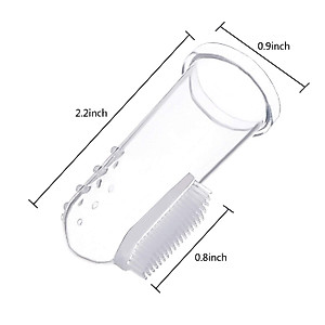 Soft Silicone Pet Finger Toothbrush, Doggy Teeth Cleaning Natural Rubber Dental Bite Resistant Chew Toys for Dogs Pets Pack of 10