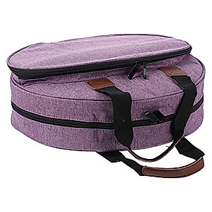 Embroidery Storage Carrying Bag Case: Portable Sewing Hoops Bag Cross Stitch Tools Kits Supplies for Embroidery Project Crochet Hooks Needles Yarns