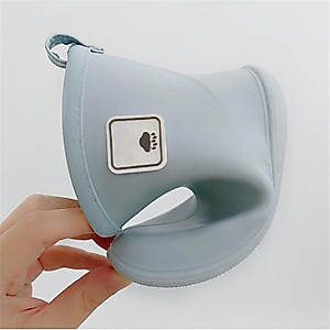 Snow Shoes for Kids Baby Kids Easy On Rain Shoes Boots for Toddler Little Kid Short Rain Boots Boots for Boys Size 2 (A, 6.5 Infant)