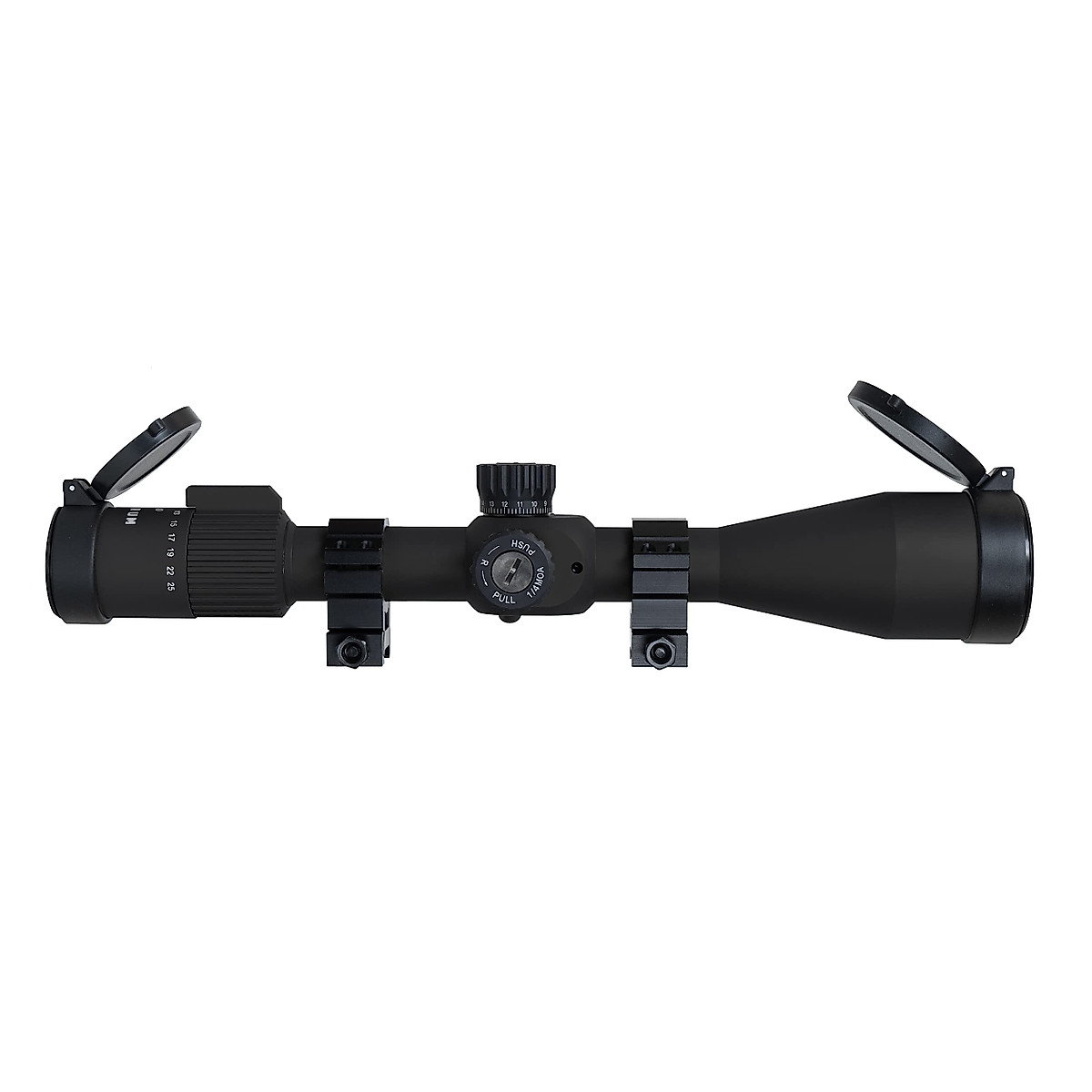 Monstrum G3 5-25x50 First Focal Plane FFP Rifle Scope with Illuminated MOA Reticle and Parallax Adjustment | Black