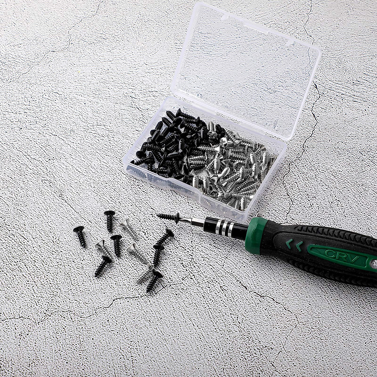 Hotop 100 Pack 3 mm Guitar Screw Bass Pickguard Screws Guitar Mounting Screws for Guitar Bass Replacement (Black and Silvery)