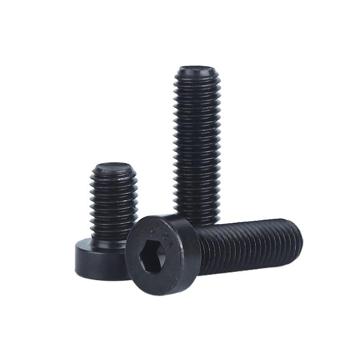 10pcs 12.9 Grade High Strength Thin Head Hexagon Socket Cap Screws Carbon Steel Socket Cap Screws Hexagon Socket Screws (Size : M5*12)