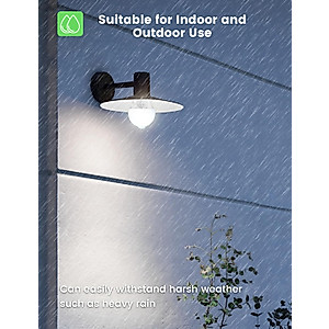 OHLUX Motion Sensor Light Bulbs Outdoor, 13W(120W Equivalent) Movement Activated Dusk to Dawn Security LED Bulb, A19 E26 5000K Bright White for Front Door Porch Garage Basement Hallway 2 Pack