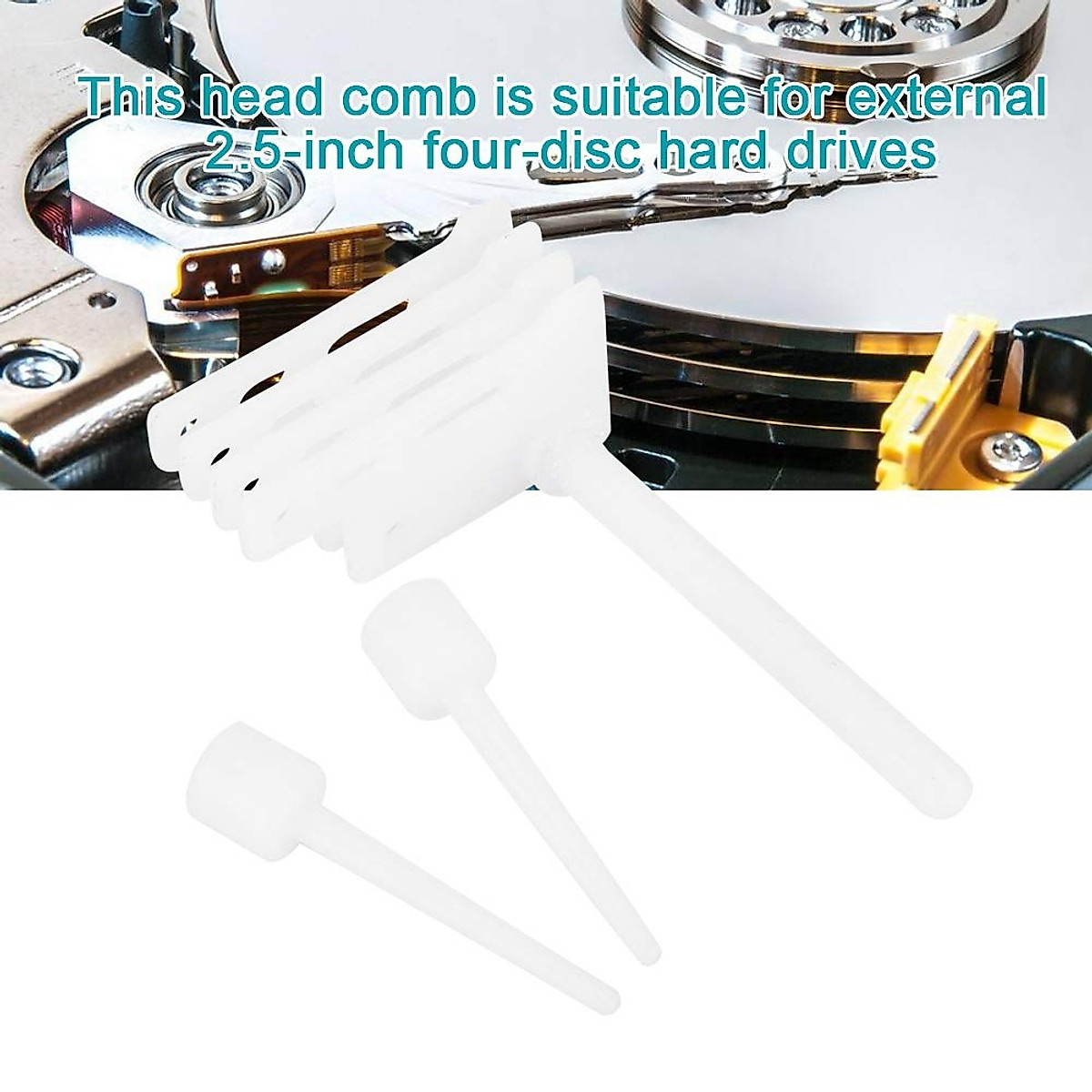 ASHATA 304# Hard Drive Head Replacement Comb, 304# Replacement Hard Drive Head Tool Head Comb for 4-disc 2.5" HDD WD20NMVW-11W68S0