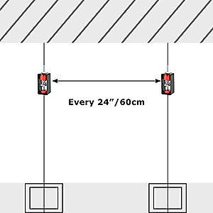 NATGAI Ceiling Spring Vibration Isolator Hangers for A/C Air Handler Bedroom Theater Studio, Anti Vibration, 110 Lb Capacity, 1.20" Deflection(4 Pack)