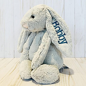 shiguangji Embroidered Bunny Easter Gifts for Baby Personalized Baby Gifts Bunny Doll Easter Gift Toddler Toys Newborn Toys