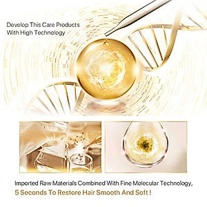 NIFEISHI Magical Keratin Hair Treatment Oil, 2pcs Advanced Molecular Hair Roots Professtional Hair Conditioner, 5 Seconds to Restore Soft Hair, Deep Suitable for Dry & Damaged Hair-60ml