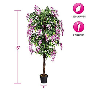6ft Ficus Artificial Fake Trees for Indoor or Outdoor