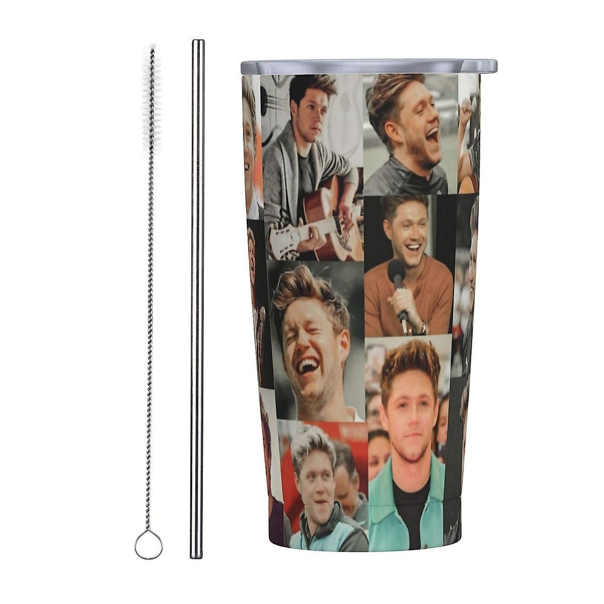UALWORY Niall Music Horan Tumbler Cup 20oz Travel Coffee Mug with Lid and Straw Stainless Steel Insulated Mugs