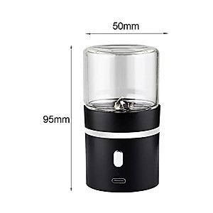 AiTURE Upgraded Mini Electric Grinder Spice Smart Herb 400 mAh with 50ml Jar,Easy to Carry(Grinder)