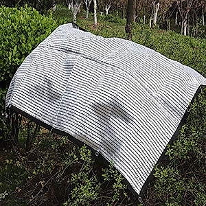GZHENH- Shade Cloth Shading net，Fence Privacy Screen Aluminum Foil Mesh Fleshy Balcony Outdoor Sun Room Metal Hole Anti-UV Breathable Durable,Customizable (Color : Silver, Size : 3x6m)