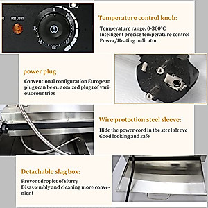 Mvckyi Commercial 8 PCS Electric Waffle Maker with removable plates, Non Stick Penis Shape Waffle Machine Hot Dog Baker, Strange Shape Sausage Grill Waffle Baker for Fast Food Restaurant Equipment