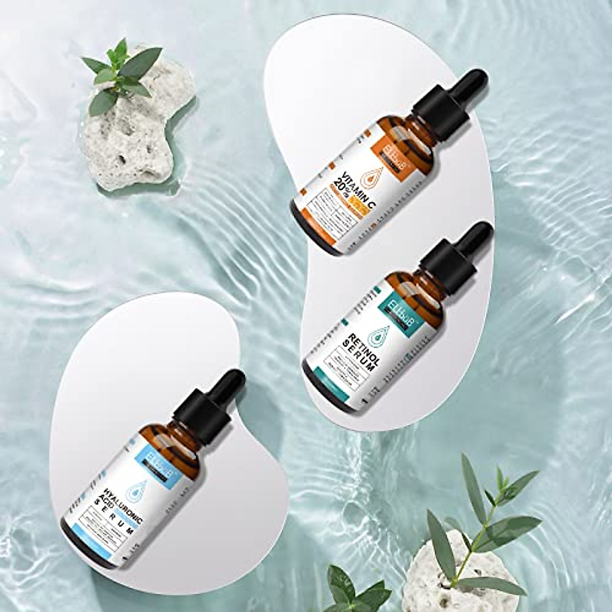 Age Defying Serum 3 Pack, Vitamin C Serum, Retinol Serum and Hyaluronic Acid Serum - Boost Skin Collagen,Hydrate & Plump Skin, Anti Aging & Wrinkle Facial Serum