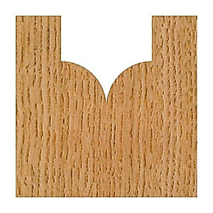 Whiteside Router Bits 1570 Point Cutting Round Over Bit with 3/16-Inch Radius 3/8-Inch Cutting Diameter and 3/8-Inch Cutting Length