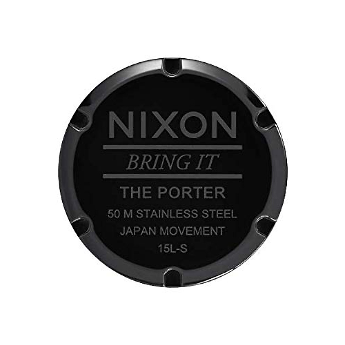 Nixon Porter Leather A1058-1031 Black Leather Men’s Watch 40mm