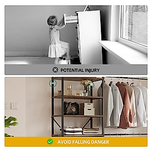 DWVO Closet System, Walk In Closet Organizer Systems with 3 Drawers, Closet Organizers and Storage with Shelves and 3 Expandable Hanger Rods, Fits 6-9 ft Space, Black