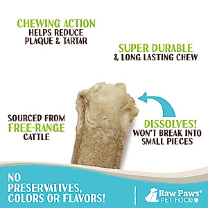 Raw Paws 10-inch Compressed Rawhide Sticks for Dogs, 20-ct - Pressed Rawhide Chews for Large Dogs & Medium Dogs - Safe Raw Hide Rolls - Natural Rawhide Dog Chew Long Lasting for Aggressive Chewers