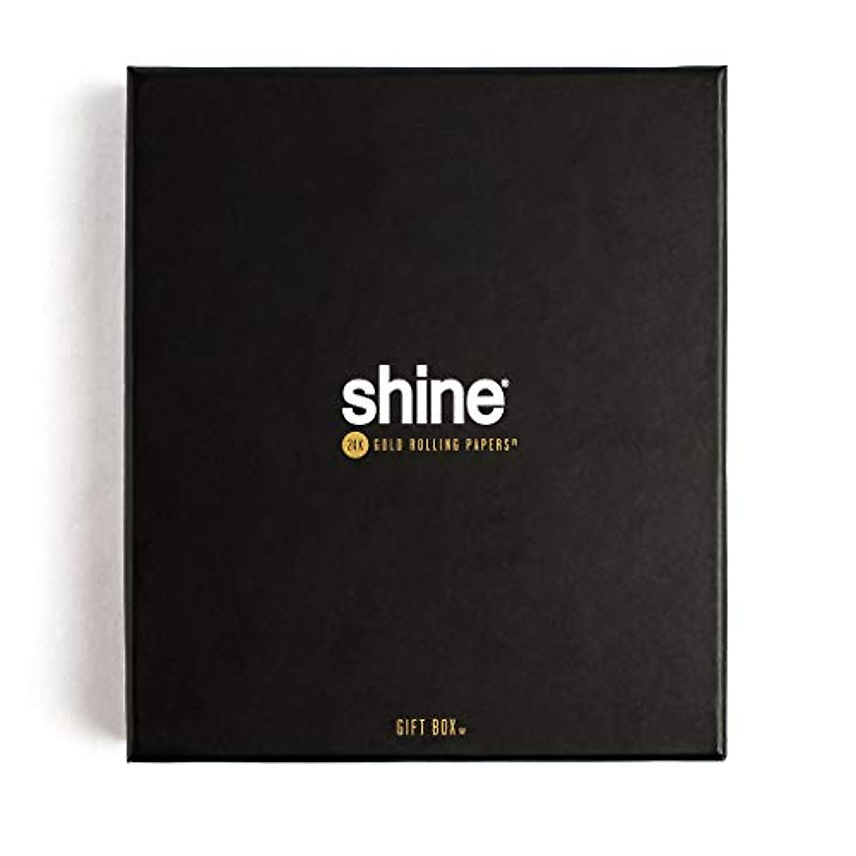 Shine 24K Gold Rolling Paper Gift Box & Bonus Greeting Card