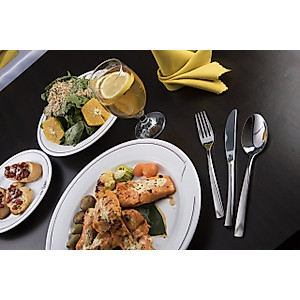 DANIALLI 80 Piece Silverware Set For 16, 18 10 Stainless Steel Silverware Set, Modern Sleek Flatware Set Includes Knife/Fork/Spoon & Long Teaspoon/Salad Fork Mirror-Polished & Dishwasher Safe Cutlery