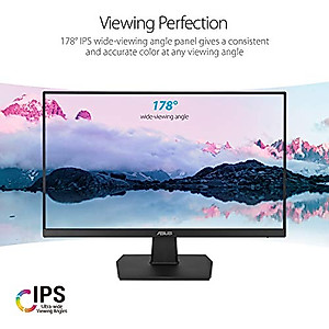 ASUS VA27EHE 27” Eye Care Monitor Full HD (1920 x 1080) IPS 75Hz Adaptive-Sync HDMI D-Sub Frameless,Black