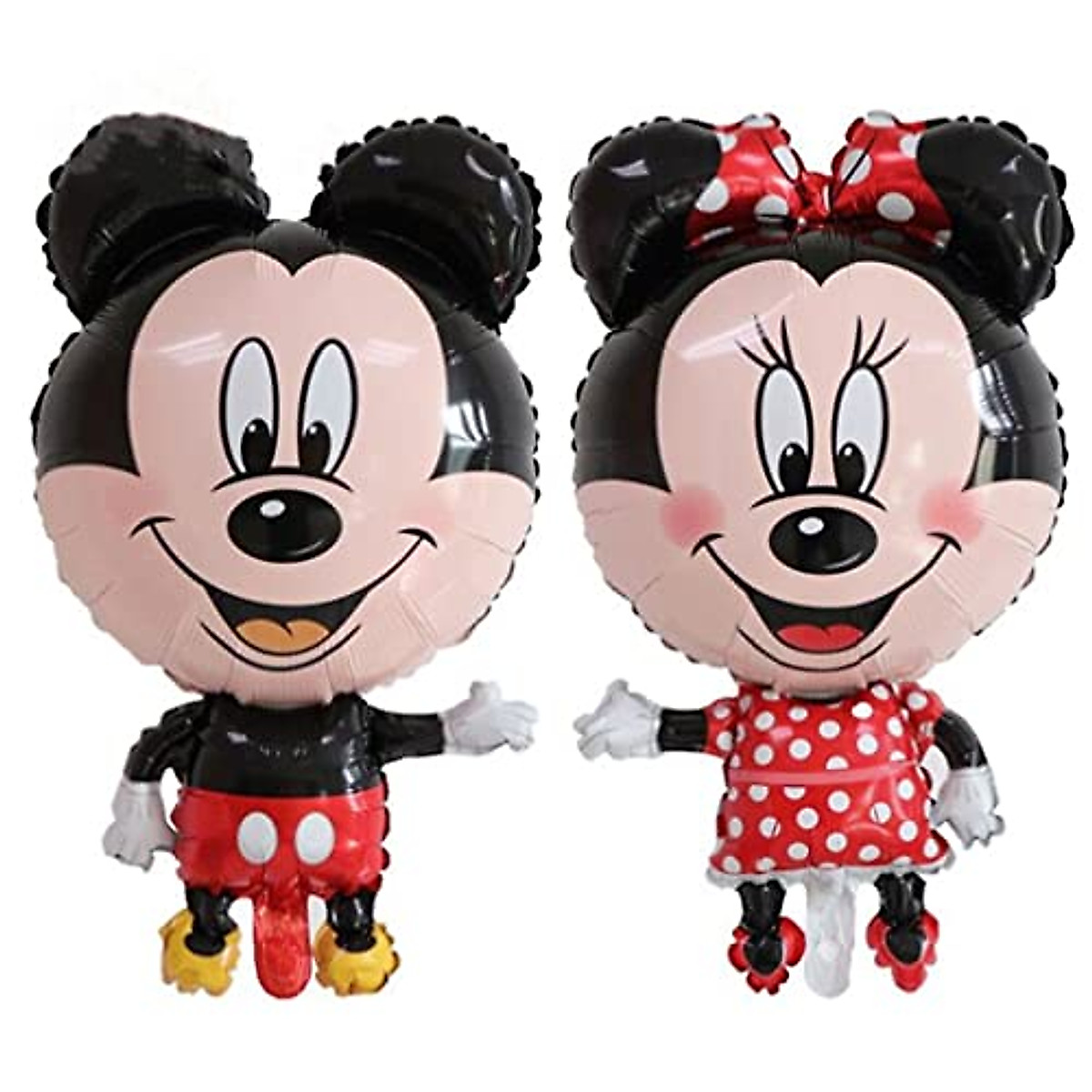 Minnie Party Supplies,Minnie Birthday Party Supplies,Mouse Birthday Party Supplies, tattoo stickers, large Mickey and minnie balloons,STICKY HANDS toys,Spiderman Stretchy Window-Crawler and so on
