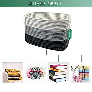 Liseternal Cotton Rope Woven Basket - Versatile Storage Solution for Home Organization - 20L Capacity