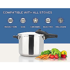 Zavor ZPot 10 Quart 15-PSI Pressure Cooker and Canner - Polished Stainless Steel (ZCWSP03)