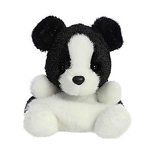 Aurora® Adorable Palm Pals™ Brody Collie™ Stuffed Animal - Pocket-Sized Play - Collectable Fun - Black 5 Inches