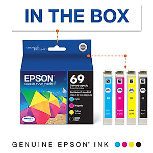 EPSON T069 DURABrite Ultra -Ink Standard Capacity Black & Color -Cartridge Combo Pack (T069120-BCS) for select Epson Stylus and WorkForce Printers