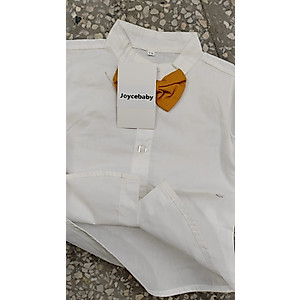 Joycebaby Toddler Boys Long Sleeve Gentleman Bowtie Overalls Outfit Suits Set(100/2-3Y, Yellow)