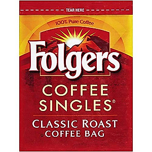 Folgers Coffee Singles - 19 packets per box, 12 boxes per case