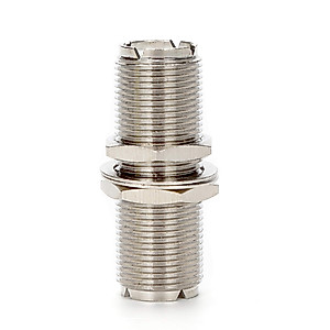 TLS.eagle SO-239/PL259 UHF Bulkhead Connector UHF Female to Female RF Coaxial Adapter Pack of 5