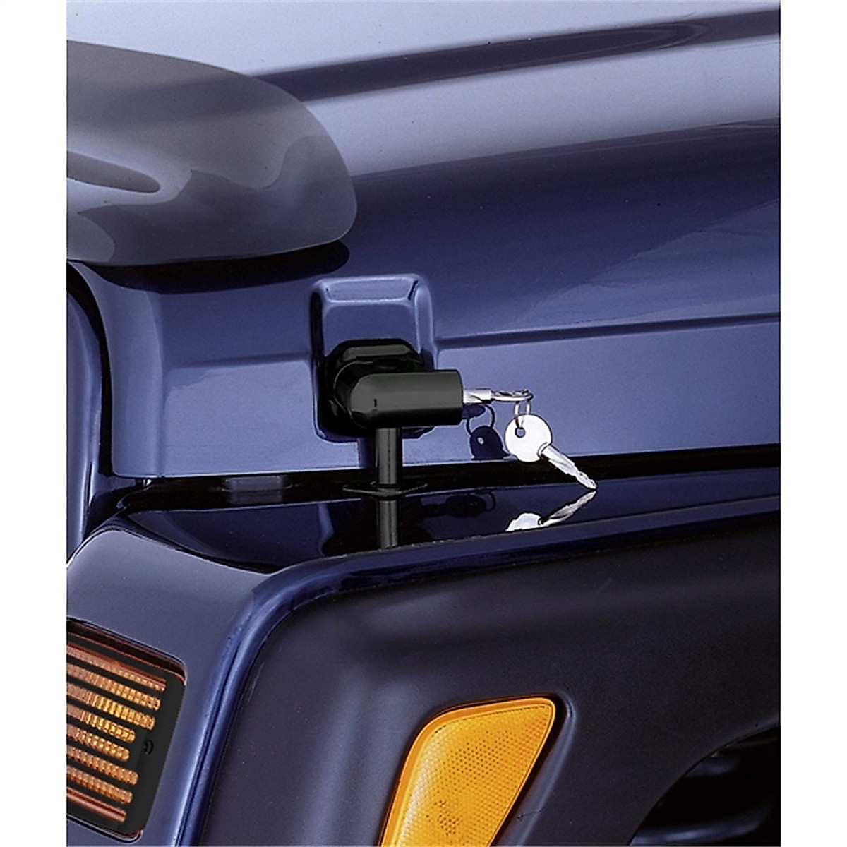 Rugged Ridge 11210.10 Hood Catch Kit, Locking; 97-06 Jeep Wrangler TJ , Black