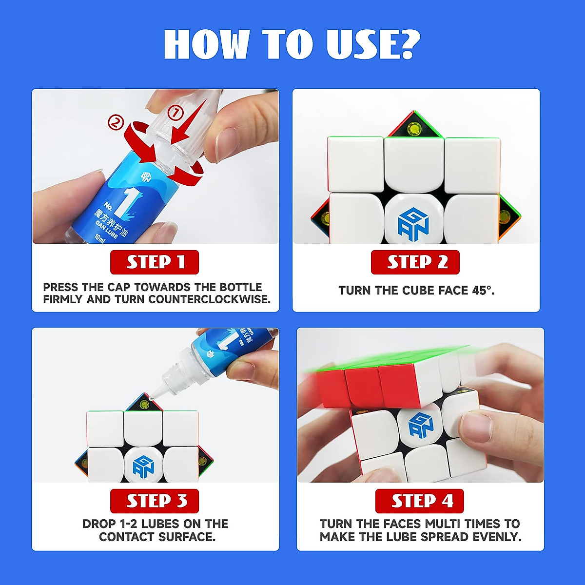 GAN Speed Cube Lube 10ml & Storage Bag