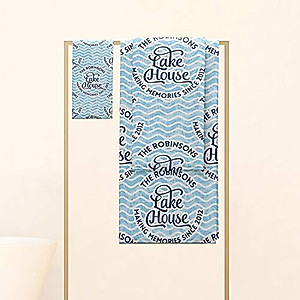 RNK Shops Lake House #2 Hand Towel - Full Print (Personalized)