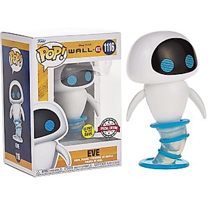 Funko Pop! Disney: Wall-E - Eve Flying - Glow in The Dark - Collectible Vinyl Figure - Gift Idea - Official Products - Toys for Kids and Adults - Movies Fans
