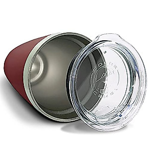 LaserGram 20oz Vacuum Insulated Tumbler Mug, King Crown, Personalized Engraving Included (Maroon)