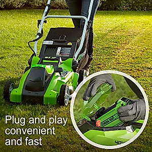 Powilling 40V 6.0Ah Replacement Lithium Battery for GreenWorks 29472 29462 Battery GreenWorks 40V G-MAX Power Tools 29252 20202 22262 25312 25322 20642 22272 27062 21242 (Not for Gen 1)