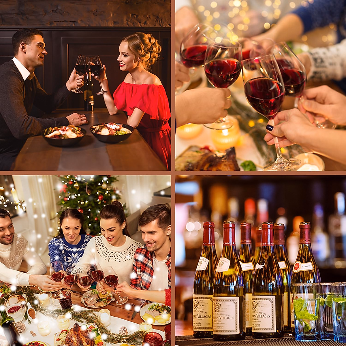 SANMAS Electric Wine Opener, Automatic Wine Bottle Openers Set with Foil Cutter, Battery Operated Cordless Wine Corkscrew for Wine Lovers Gift