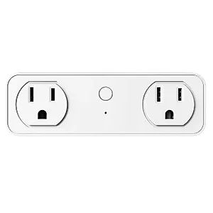 eco4life WiFi Dual Smart Plug, 2 Outlet Extenders with 2 USB Charging Port, Work with Alexa Google Home, no Hub Required (2 Outlets,2 USB Ports), ETL Certificate, White