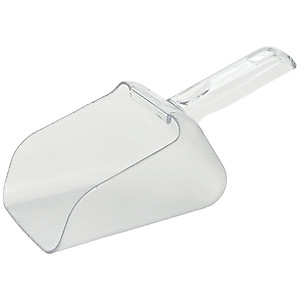 Rubbermaid 9F75 32 oz Capacity, 10.8" Length x 4.8" Width x 4.7" Height, Clear Color, Polycarbonate Bouncer Contour Scoop