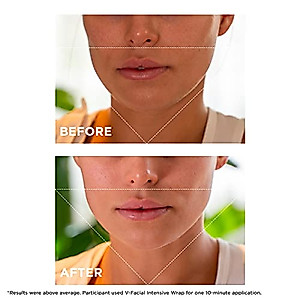 Clarins V-Facial Intensive Wrap Face Mask | Award-Winning Facial Contouring Mask | Visibly Reduces Puffiness and Swelling Caused by Stress, Heat and Hormonal Changes | Promotes Even Skin Tone | 2.5 Oz