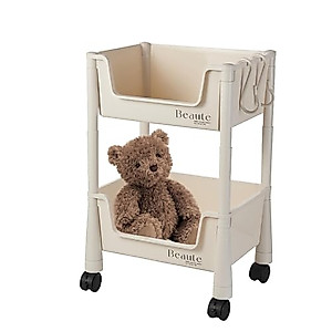 Storage Rolling Cart, 2/3/4 Tiers Moving Cart, Foldable Utility Cart, Multi Functional Rolling Drawer Cart, Rolling Storage Trolley with Wheel, Mobile Storage Organizer, Storage Cart for Books, Snack
