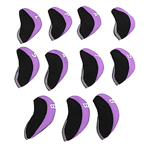 Golf Club Head Covers, Golf Club Covers for Hybrid, Golf Head Cover for Fairway Wood Hybrid Golf Club Cover (Purple)
