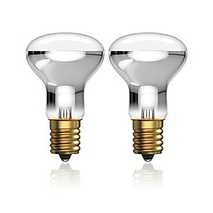 TobeBright E17 Lava Lamp Bulb 40W, R39 Reflector Type Bulbs 120V Replacement for Lava Lamps, Glitter Lamps, Incandescent, CRI 99, Dimmable Warm White 2500K for Heat Lamp Reflector Light Bulbs, 2-Pack