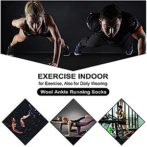 Busy Socks Womens Black Socks Wool, Mens Soft Moisture Wicking Anti Odor Ultra-Comfortable Cycling Socks with Arch Support, Black, Medium 3 Pairs