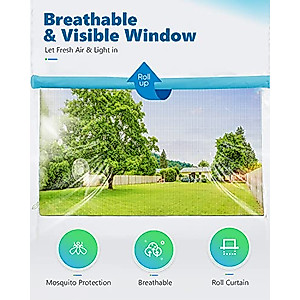 Quictent 13'x13' Pop up Gazebo Canopy Tent with Sidewalls, One Person Setup Easy Outdoor Party Tent Enclosed Waterproof, 169 sqft Shade, Gray/Blue