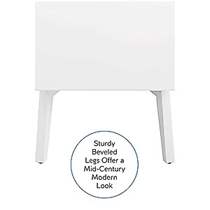 Classic Brands Canton 4 Drawer Wood Dresser - White